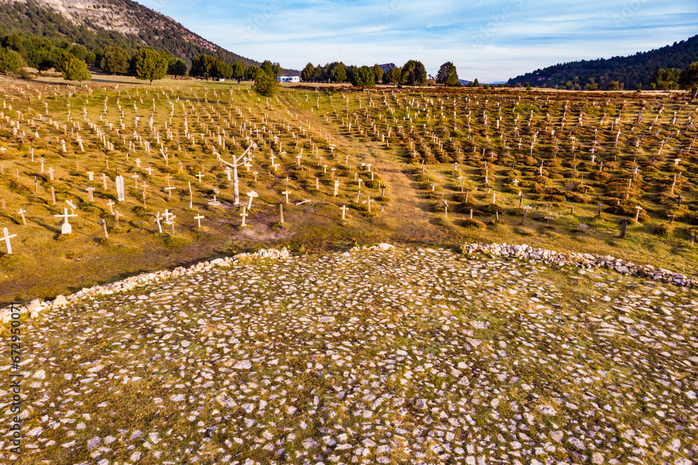 Sad Hill Cemetery in Spain. Tourist place Stock Photo | Adobe Stock
