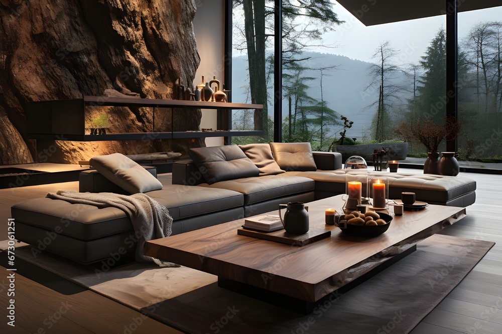 A modern interior look is characterized by clean lines, minimalism, and ...