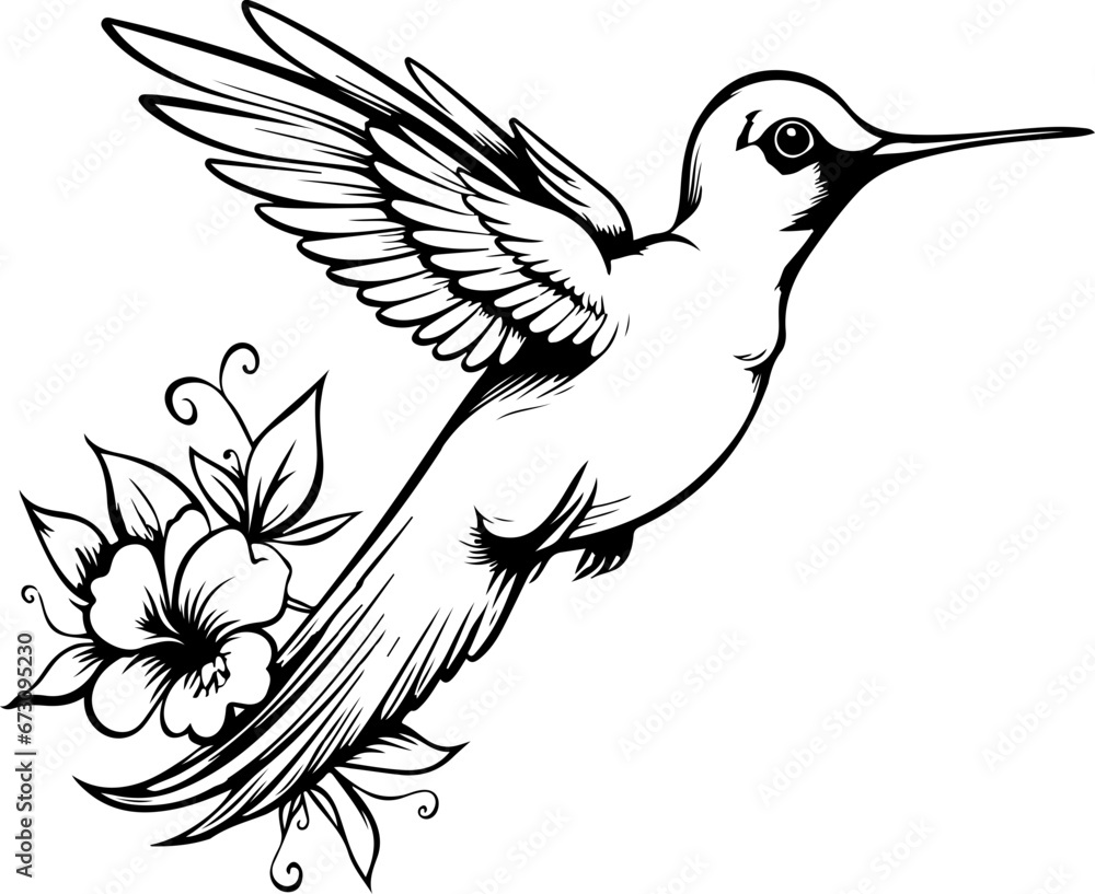 Hummingbird SVG, Bird SVG, Hummingbird Silhouette SVG, Hummingbird ...