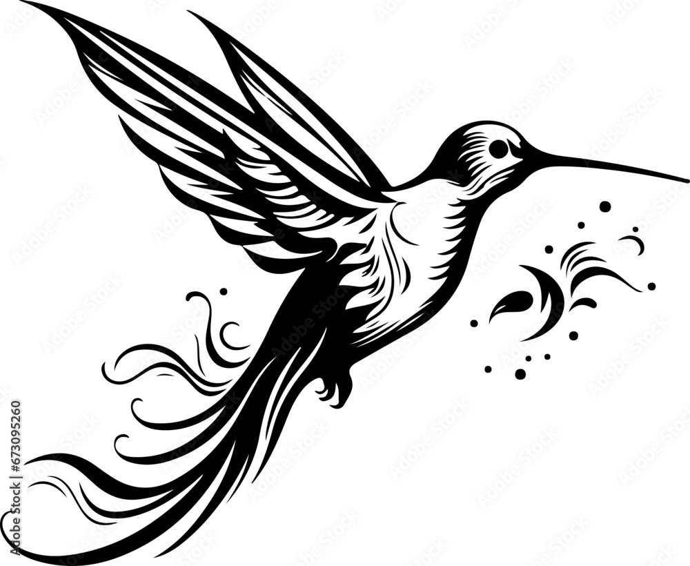 Vetor do Stock: Hummingbird SVG, Bird SVG, Hummingbird Silhouette SVG ...