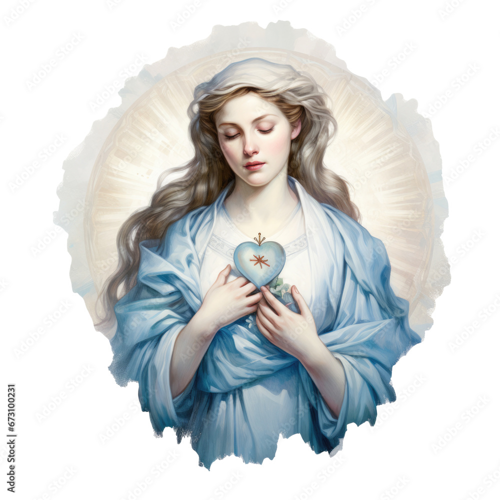 The Virgin Mary's Tender Love: Holding the Heart of Compassion ...