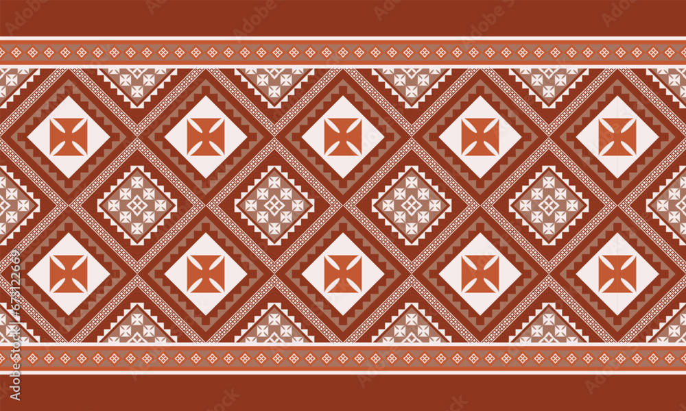 Tribal pattern with the symbols of the tribe in Ghana designed for ...