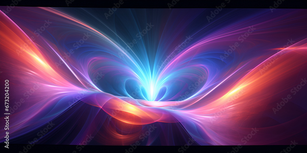 high speed internet concept, Modern Colorful light tunnel background ...