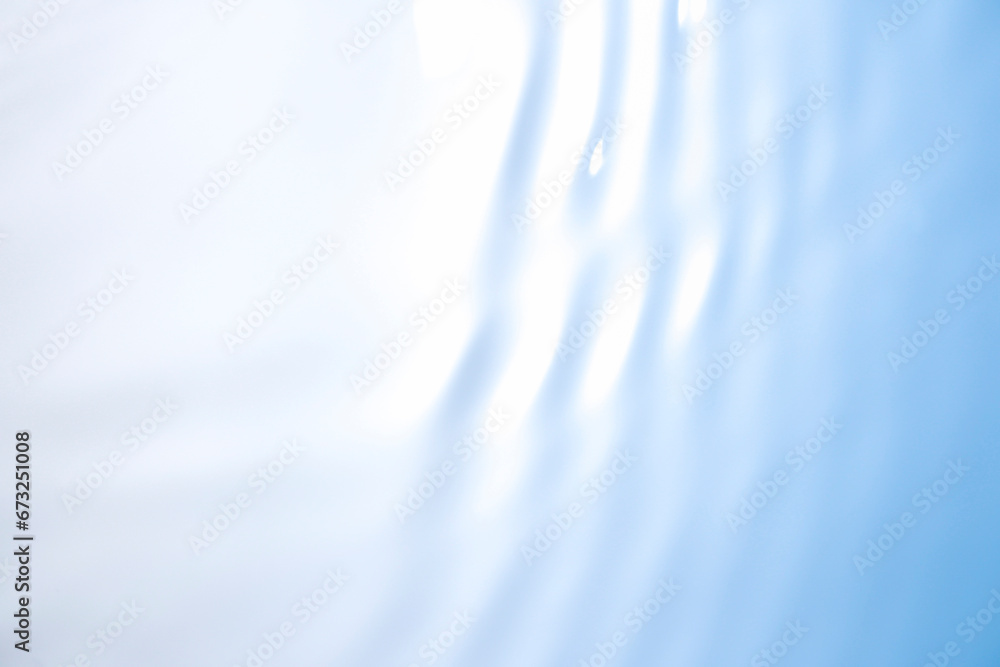 The clear blue surface of the water gradients from light to dark. Stock ...