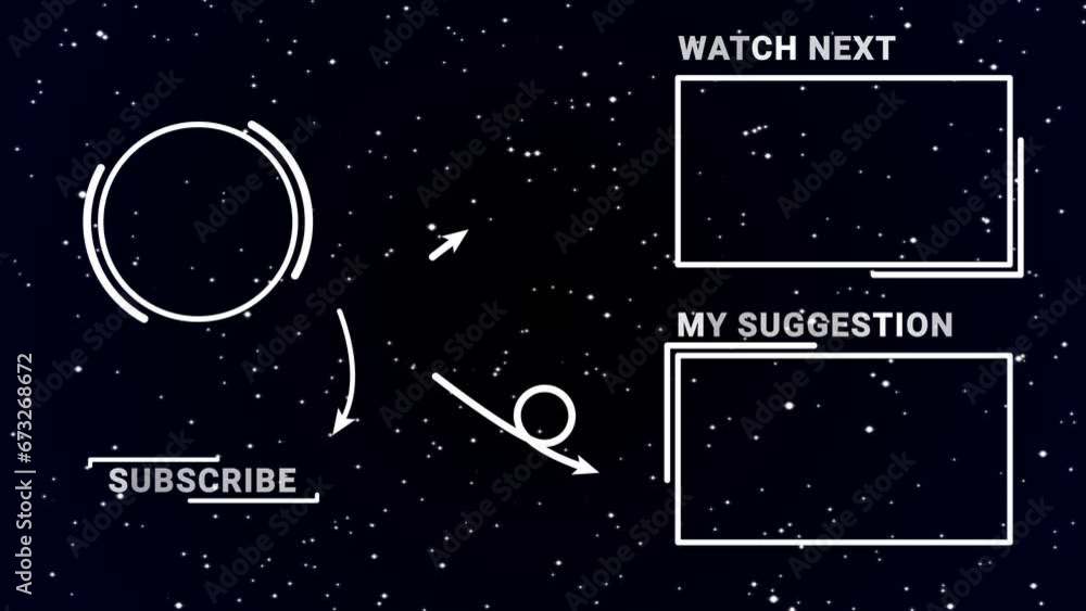 Vidéo Stock outro end screen video next video my suggestion green ...