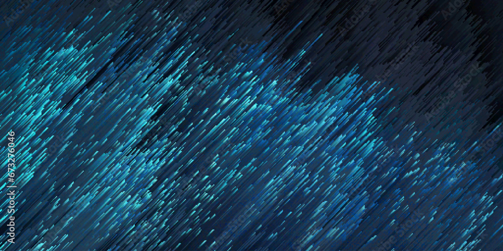 Big data flow in pixel art style. Futuristic neon glowing pixel sorting ...