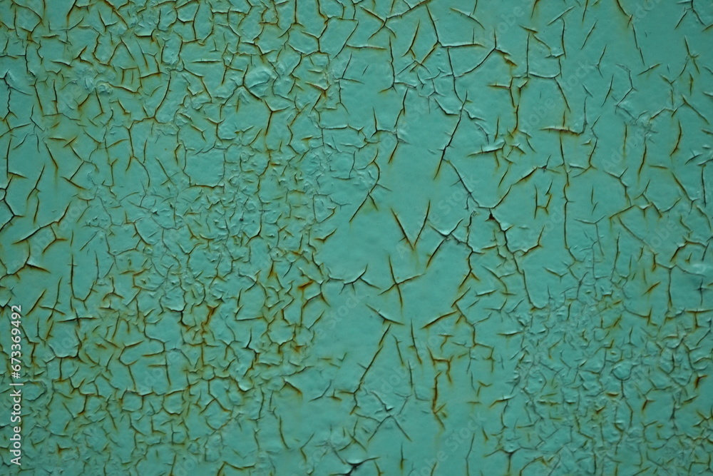 texture of white paint for road marking on asphalt, Turquoise rusty old ...