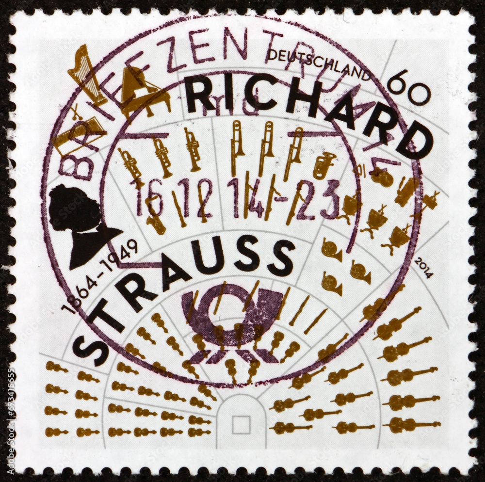 Postage stamp Germany 2014 dedicated to 150th birth anniversary of ...