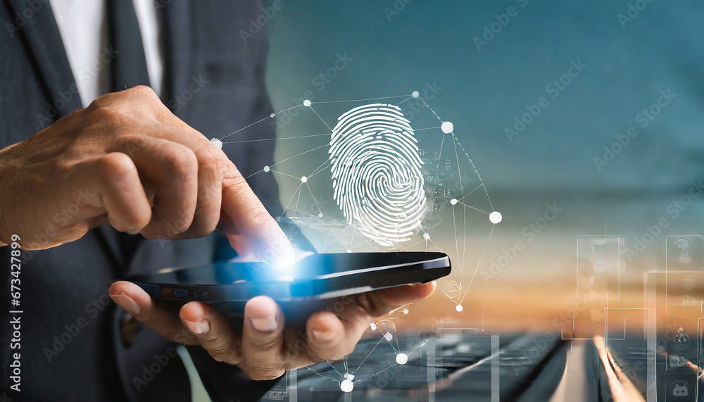 smartphone digital identity and cybersecurity of personal banking or ...