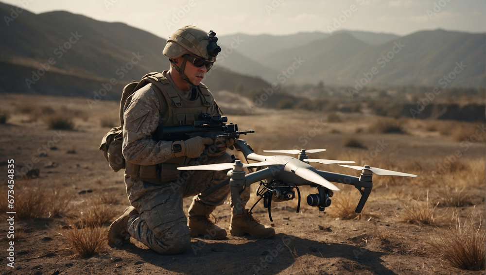 Today's soldiers fight with the help of advanced aerial drone ...