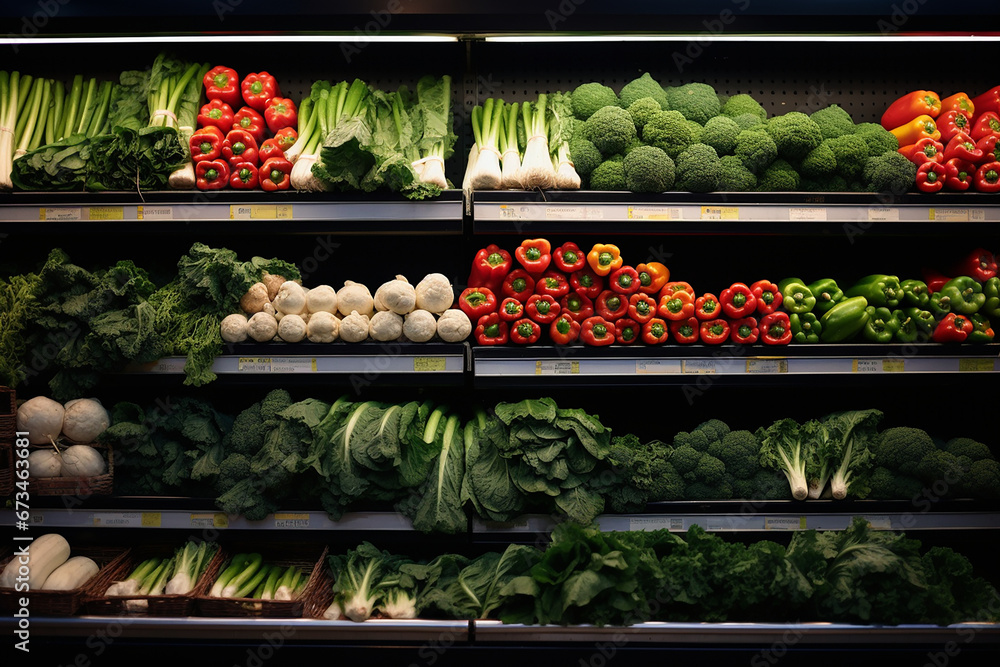 Vegetables In The Market, Vegetables In Stall, Supermarket Vegetable ...