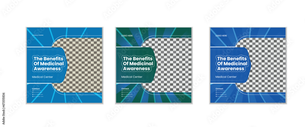 Medical Health Conference live webinar banner invitation and social ...