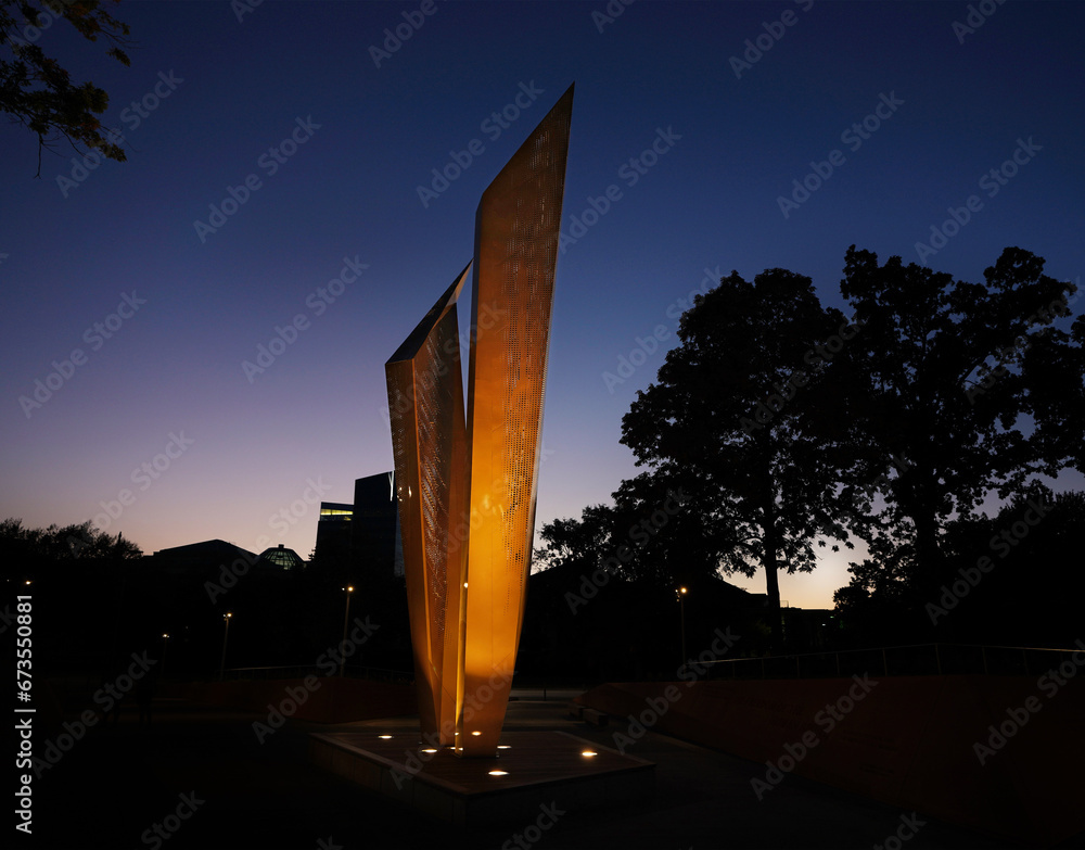 Raleigh, NC - USA - 10-28-2023: NC Freedom Park in downtown Raleigh ...