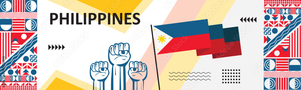 Philippines national day banner design.independence day banner ...