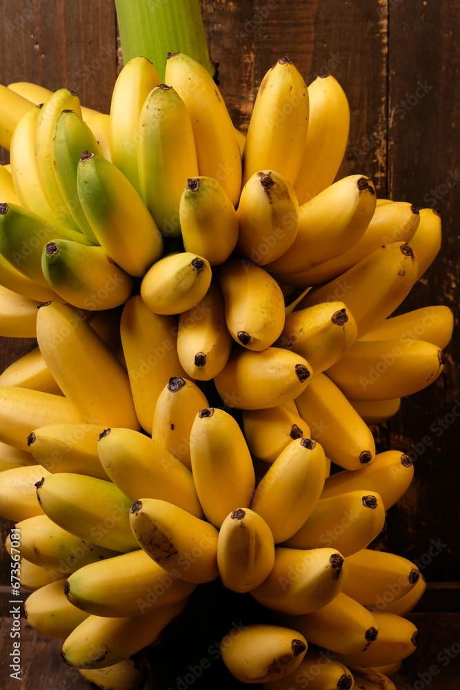 Lady Finger bananas are diploid cultivars of Musa acuminata. They are ...