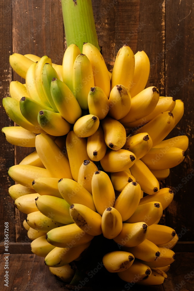 Lady Finger bananas are diploid cultivars of Musa acuminata. They are ...