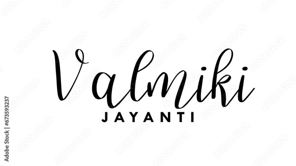 Valmiki Jayanti Text Animation with Green Screen. Great for Valmiki ...