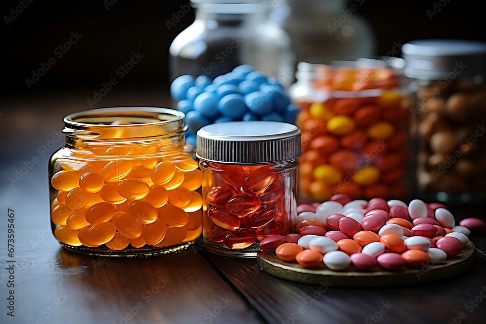 Pharmaceutical World: Striking visuals of pills, tablets, and a variety ...