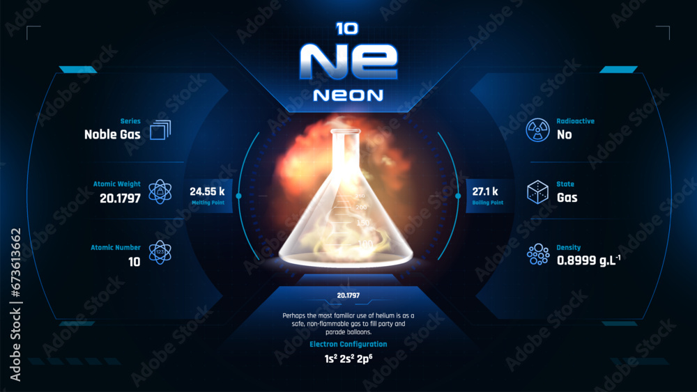 Neon Gas Parodic Table Element 10-Fascinating Facts and Valuable ...