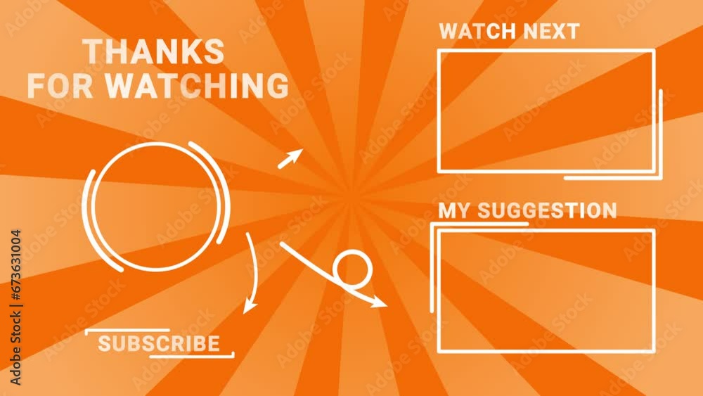 outro end screen video next video my suggestion green screen animation ...