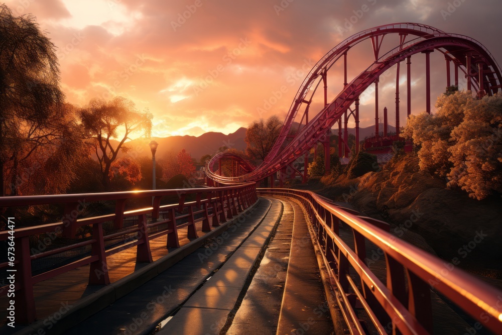 Roller coaster's unique, heart-pounding element, like a double ...