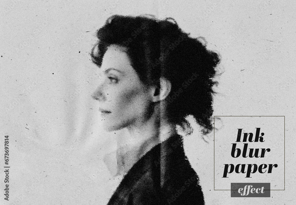 Effect Ink Blur Paper Stock Template | Adobe Stock