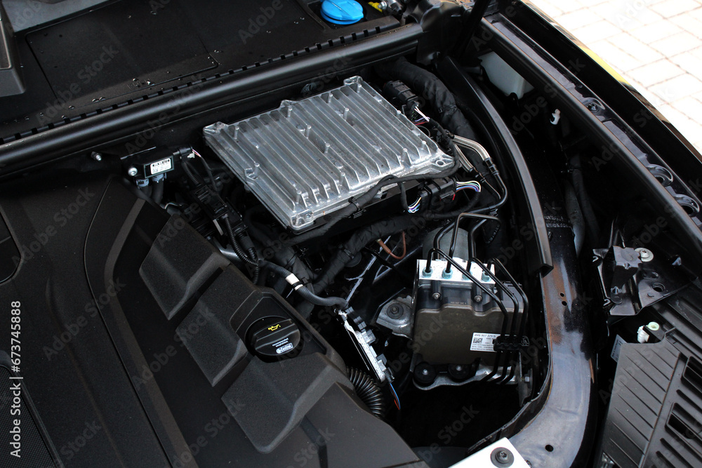 Vinnytsia, Ukraine; November 02, 2023. Close up new Volkswagen Touareg ...