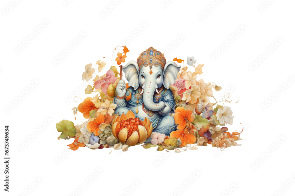 ganesh transparent background Stock Illustration | Adobe Stock