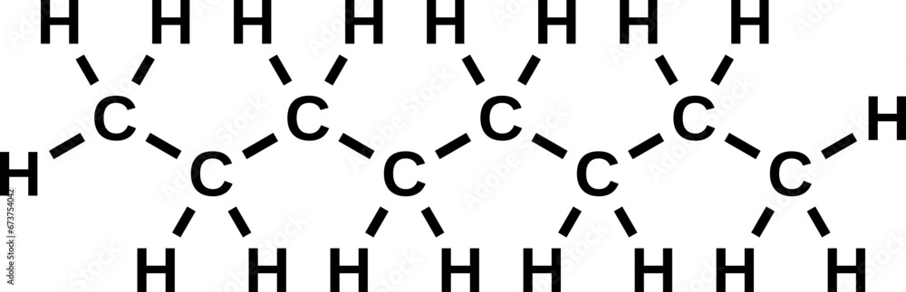 Octane C8H18 chemical structural formula, vector illustration Stock ...