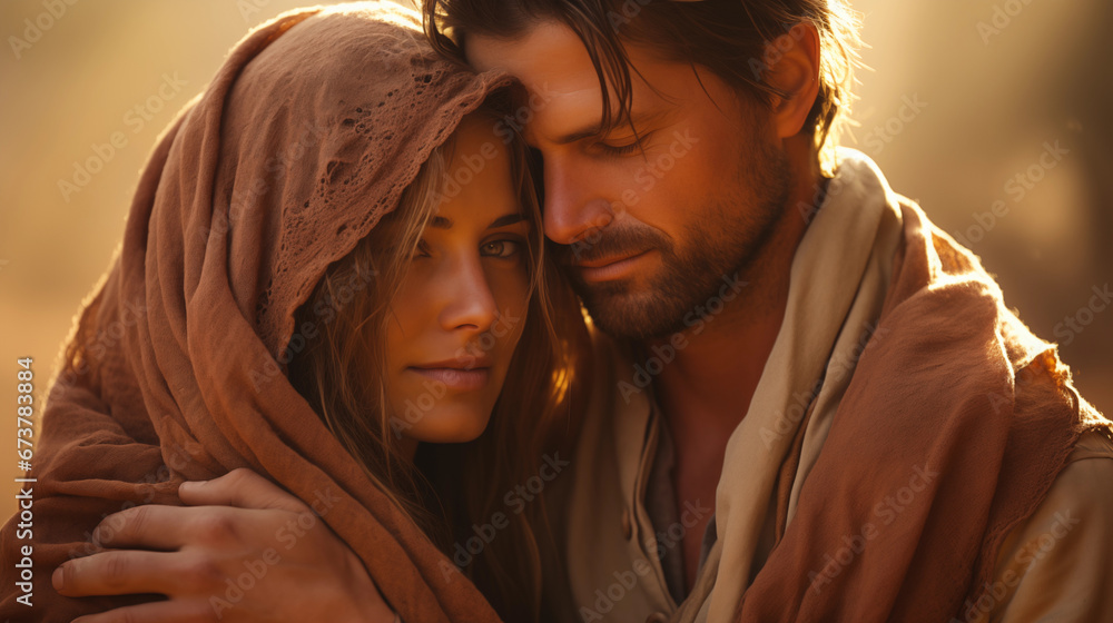 Hug of Forgiveness: Two people embracing as a gesture of forgiveness ...