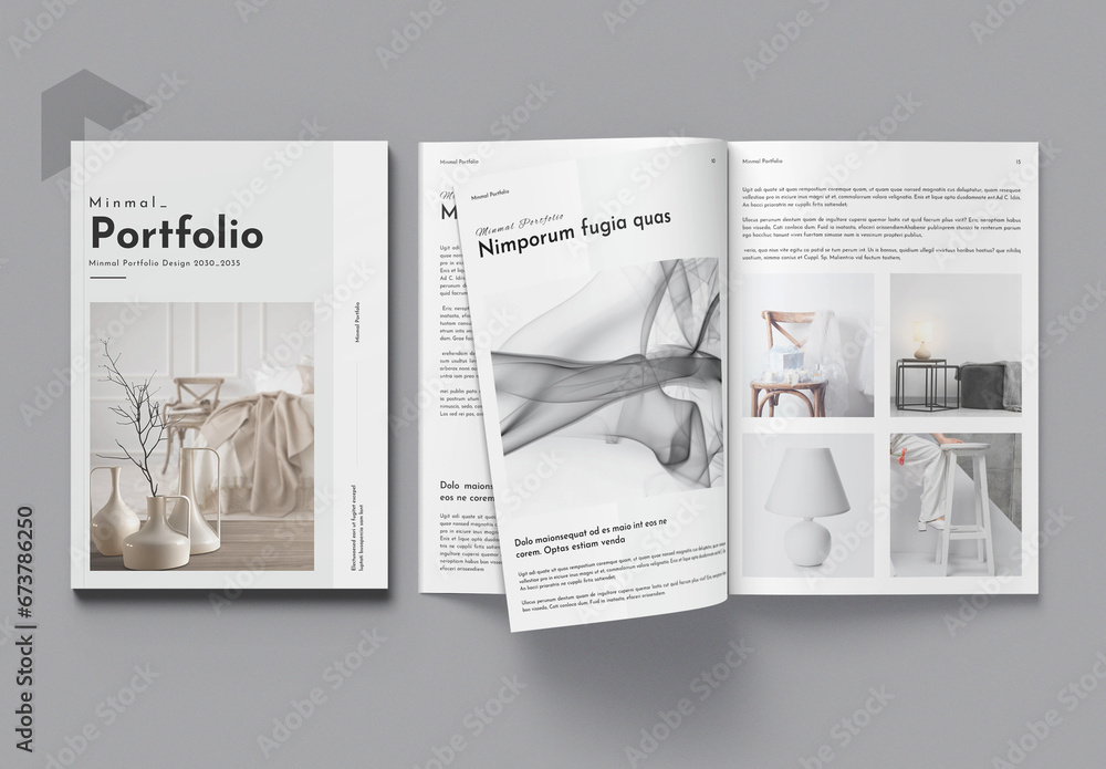 Minimal Portfolio Template Stock Template | Adobe Stock