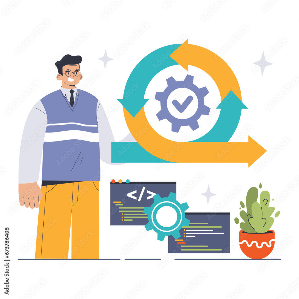 DevOps. Software development methodology. Software development and it ...