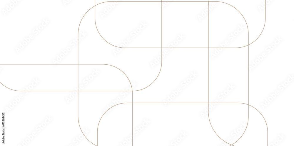 Abstract lines in white tone of many rectangle shapes on white ...