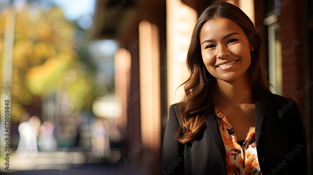 First day at college for an Indigenous female student, higher education ...