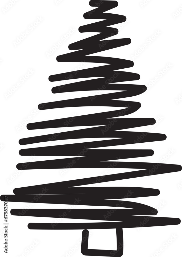 Christmas Tree Outline, Christmas Ornaments Svg, Tree Christmas Svg ...