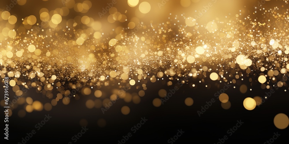 Light background Falling night gold luxury magic particle glitter gold ...