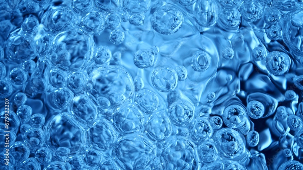 Liquid Bubbles in Water, Molecule inside Liquid. Stock Photo | Adobe Stock