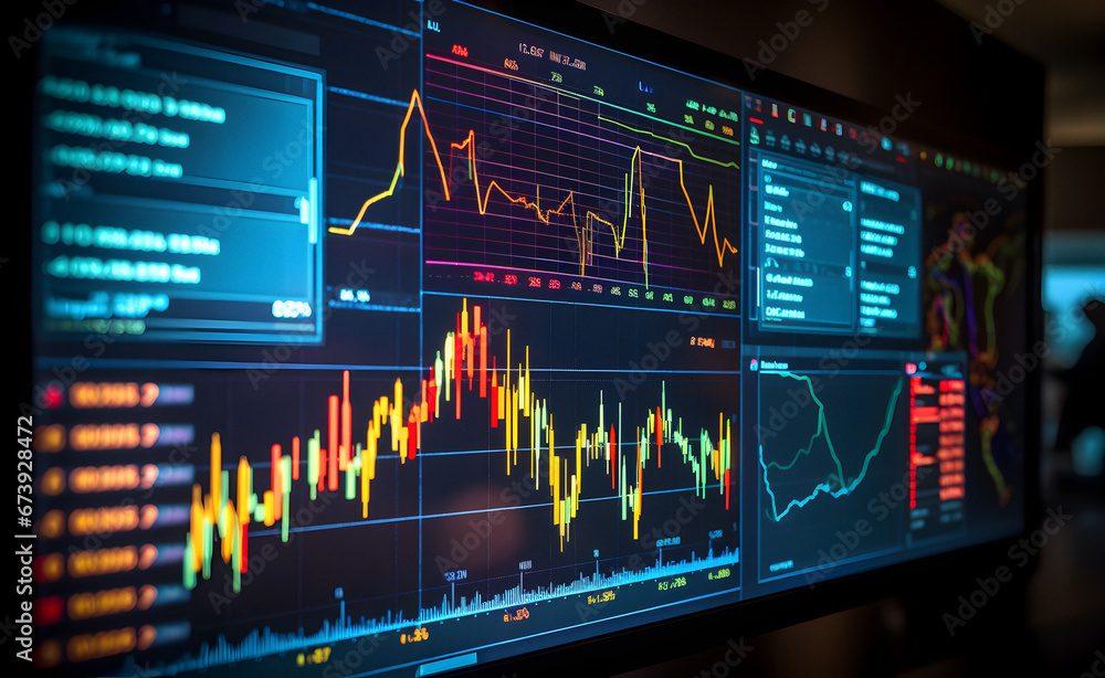 chart stock market, forex trading graph, graphic concept, finance ...