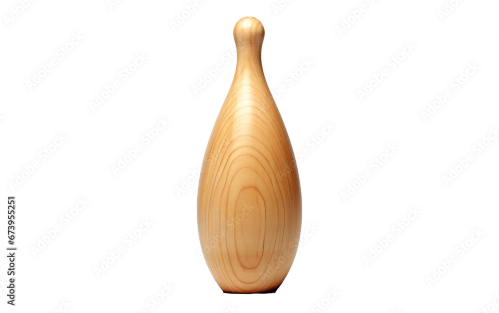 Portrait a Single Cute Bowling Pin for Tenpin Bowling Isolated on ...