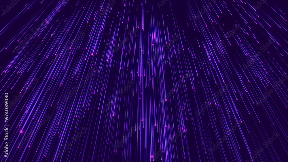 Blue hyper jump. Digital hyperspace with stars explosion. Abstract ...