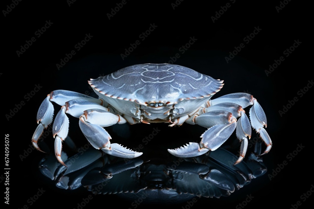 Realistic full body image of a red crab from Christmas Island on a ...