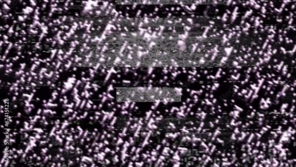 Vidéo Stock old tv monitor screen glitch with no signal. Vintage 80s ...