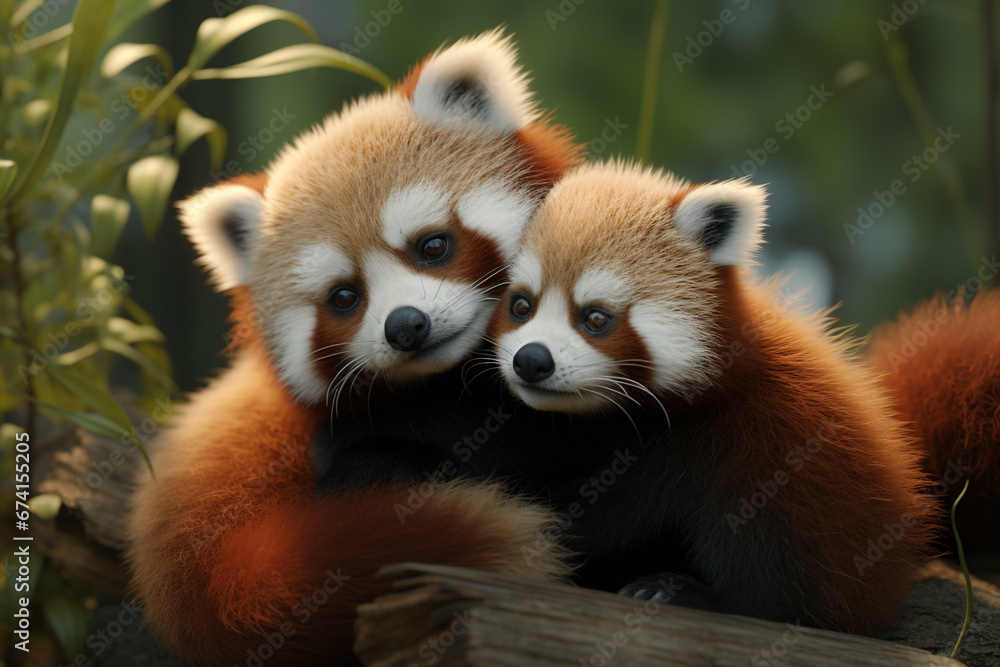 National Hugging Day. Cute animated animals hug each other. celebration ...