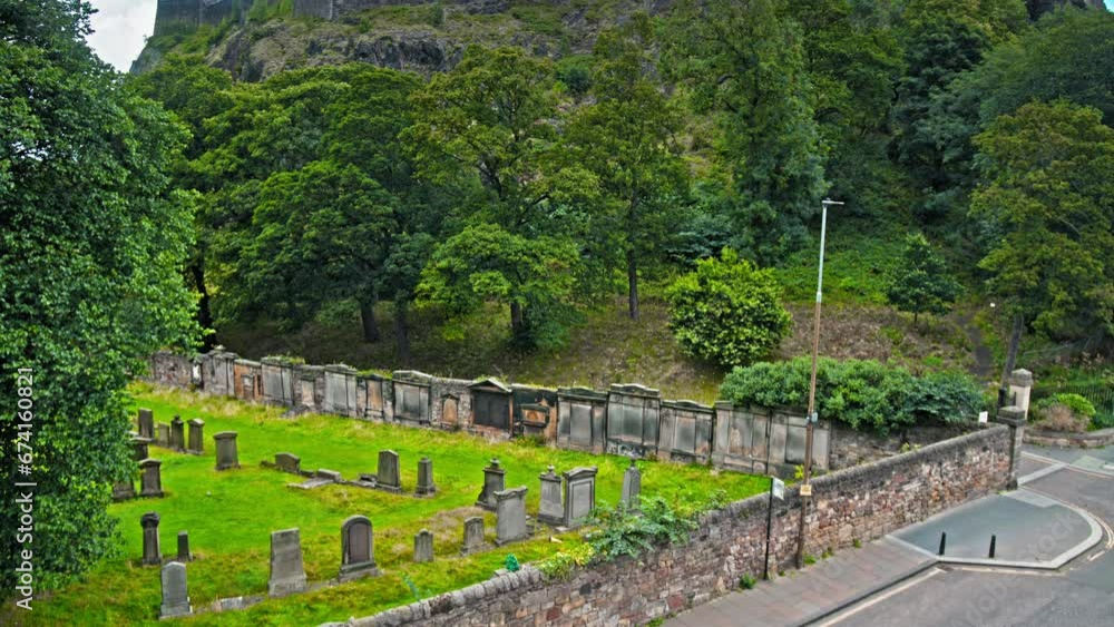 Ancient cemetery with graves and Military Scottish history at the ...