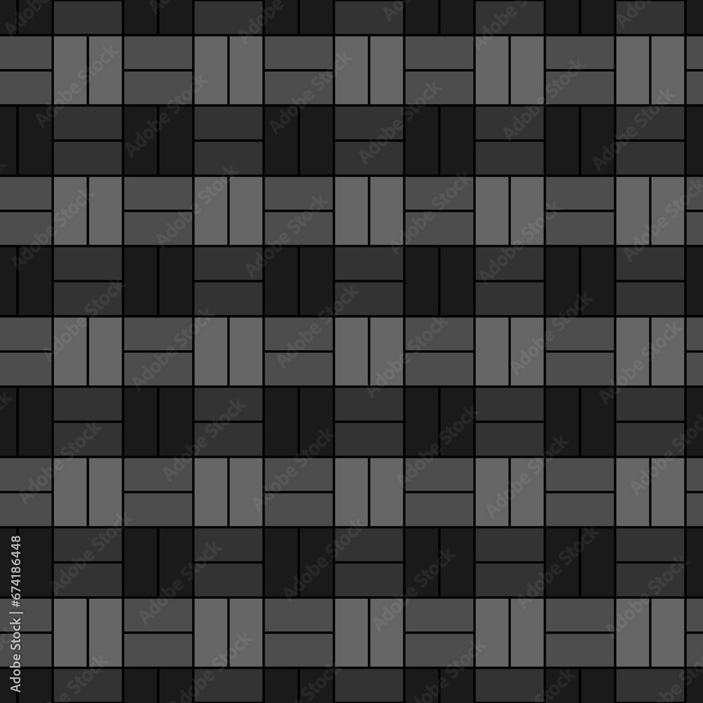 Seamless pattern with parquet ornament. Bricks cladding floor ...