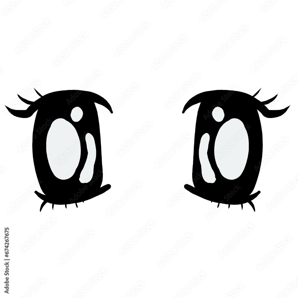 cartoon eye looking anatomy Stock Illustration | Adobe Stock