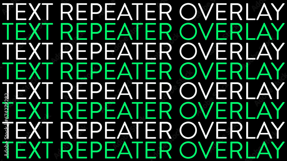 Text Repeater Overlay Stock Template | Adobe Stock
