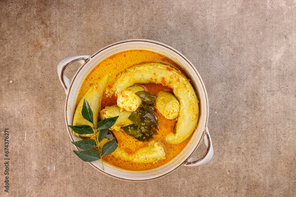 Gulai Tambusu is Padang's Popular Dish made from Cow Intestine Filled ...
