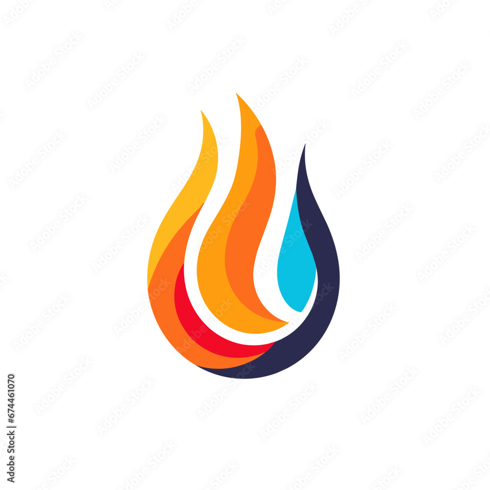Gas refinery filled colorful logo. Reliability business value. Steady ...