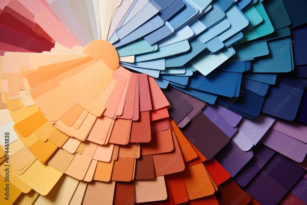 multicolored business background with color swatches samples Stock ...